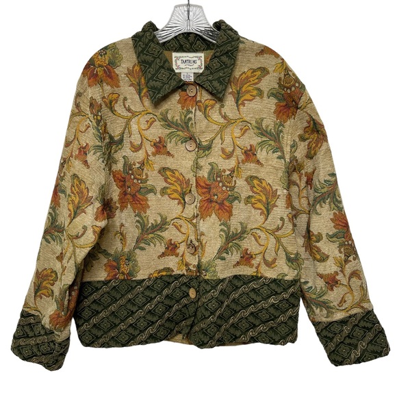 Vintage | Jackets & Coats | Vintage 9s Tantrums Boho Cottagecore Floral ...